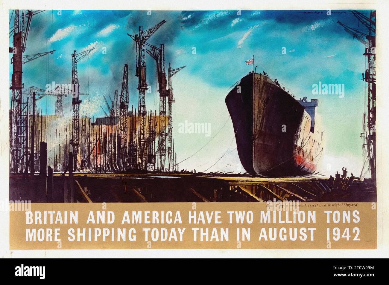 British propaganda , World War II era - “BRITAIN AND AMERICA HAVE TWO ...