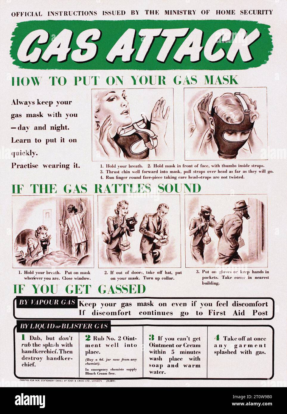 World war gas mask warning hi-res stock photography and images - Alamy