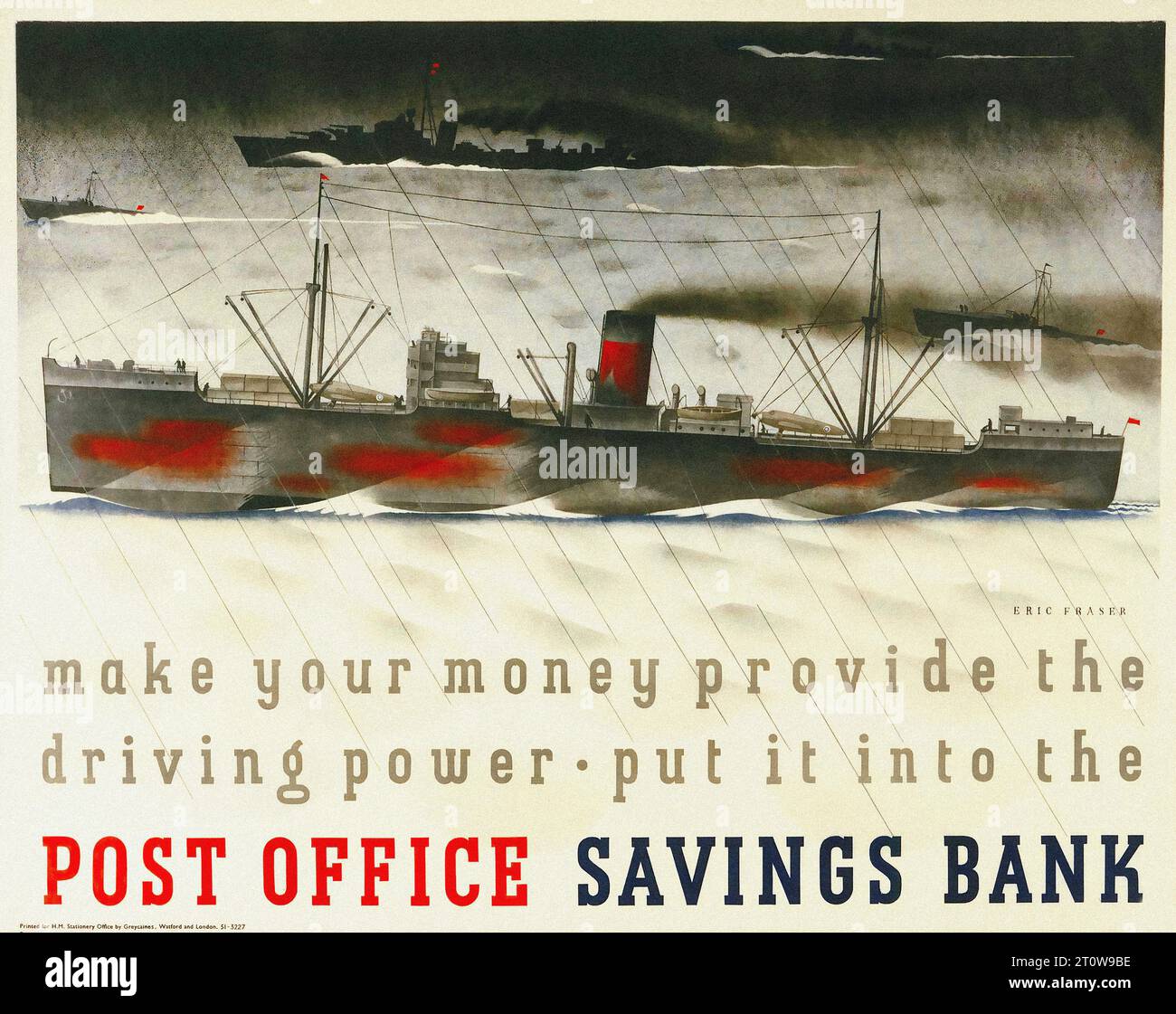 British propaganda , World War II era - “Make your money provide the ...