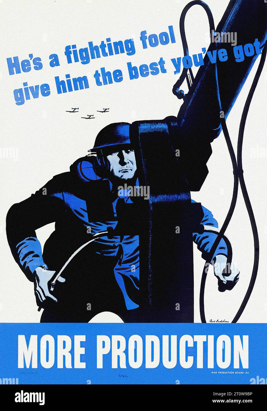British propaganda , World War II era - “He’s a fighting fool give him ...