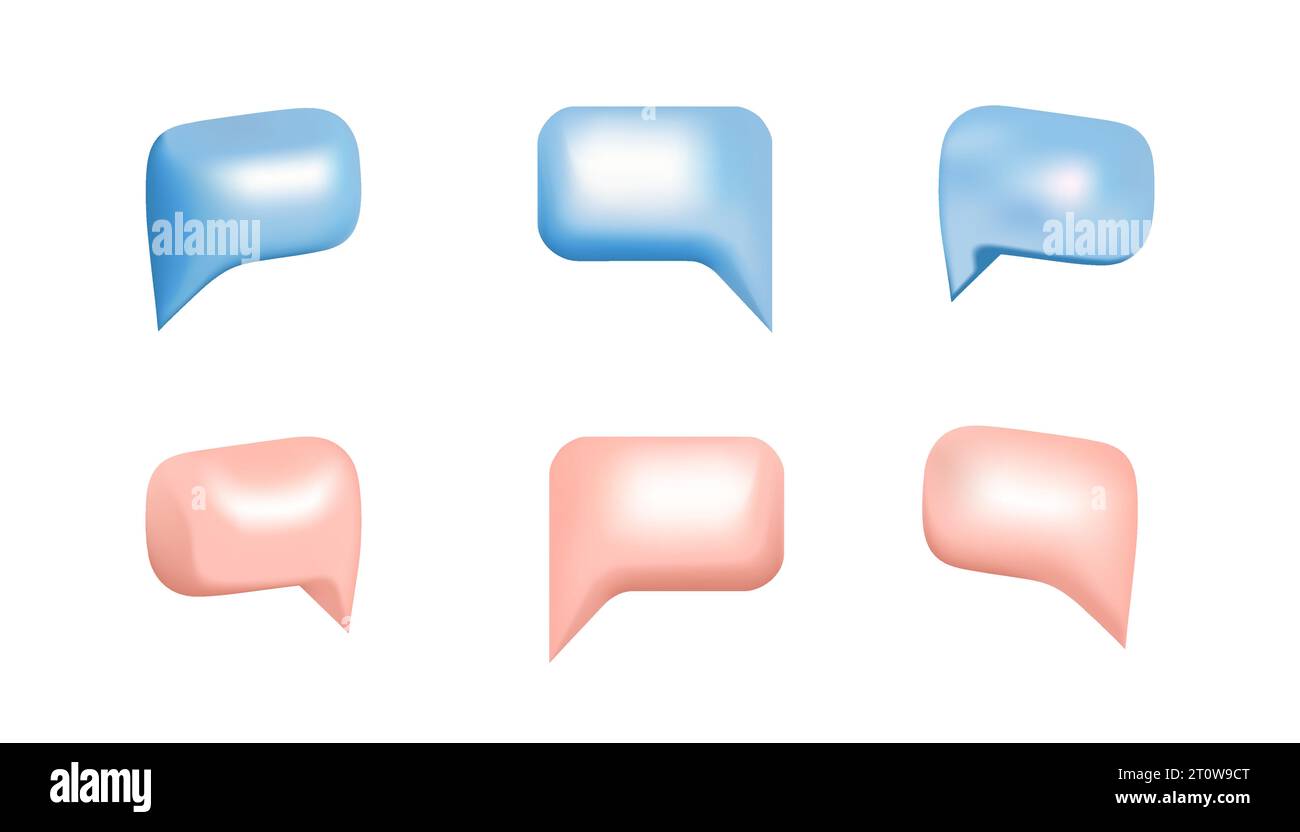 Bubble of speeches Cut Out Stock Images & Pictures - Alamy