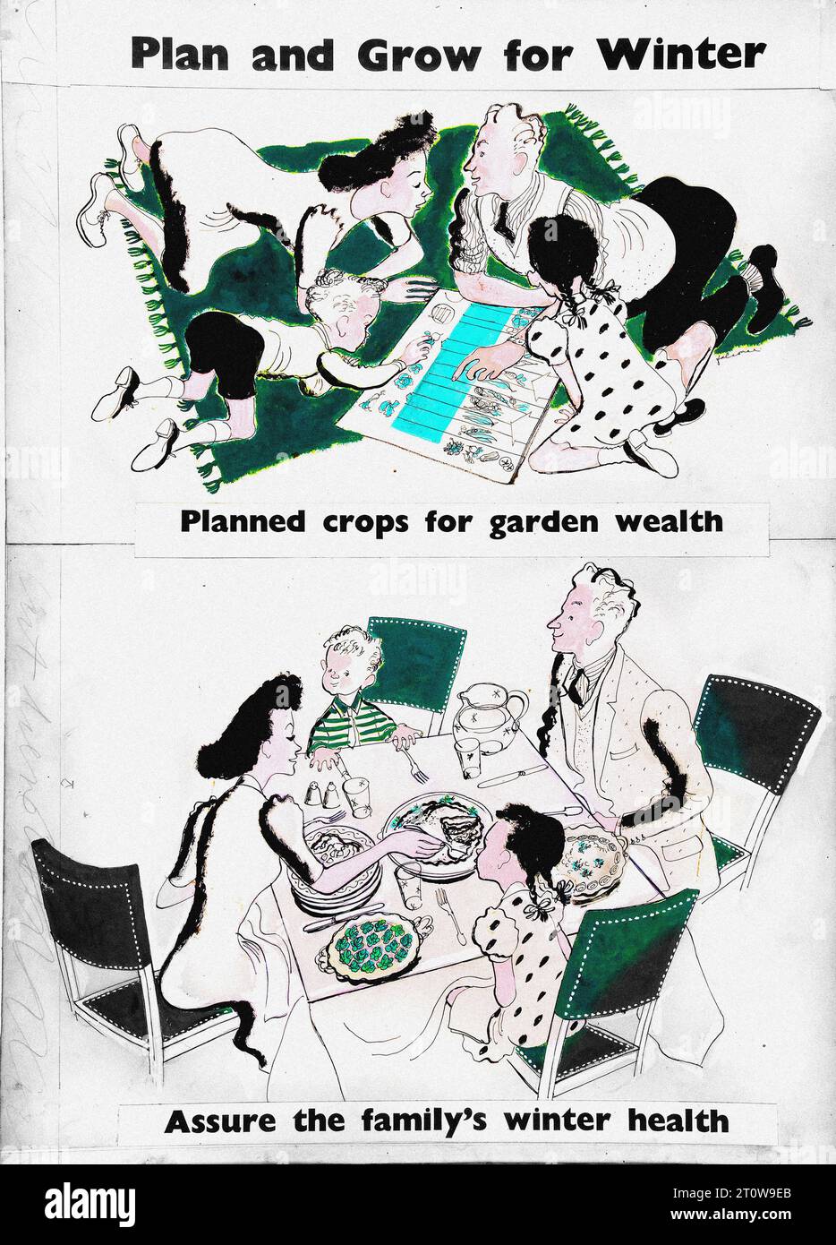 British propaganda , World War II era - “Plan and Grow for Winter ...