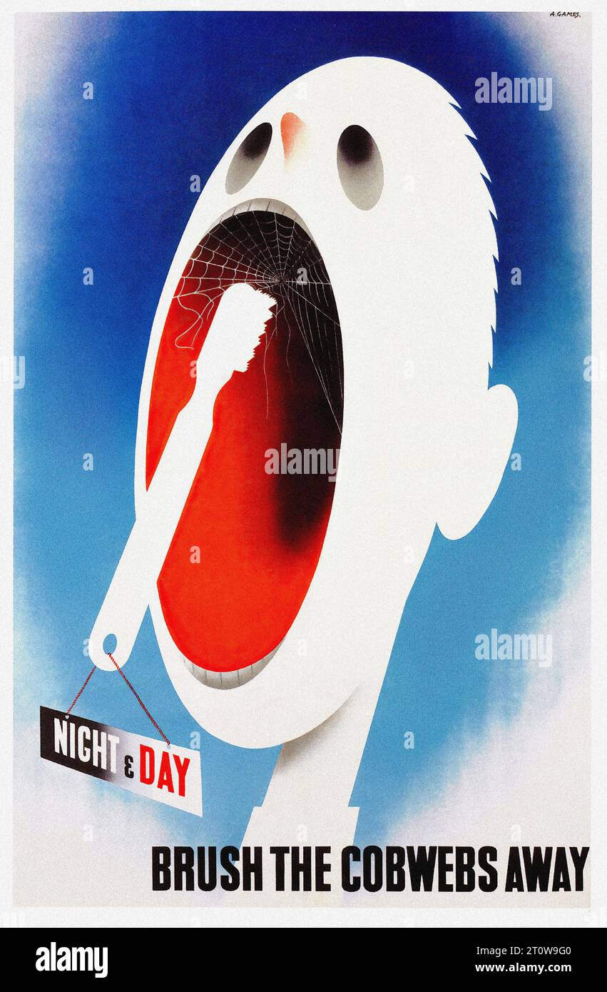 British propaganda , World War II era - “NIGHT & DAY BRUSH THE COBWEBS ...