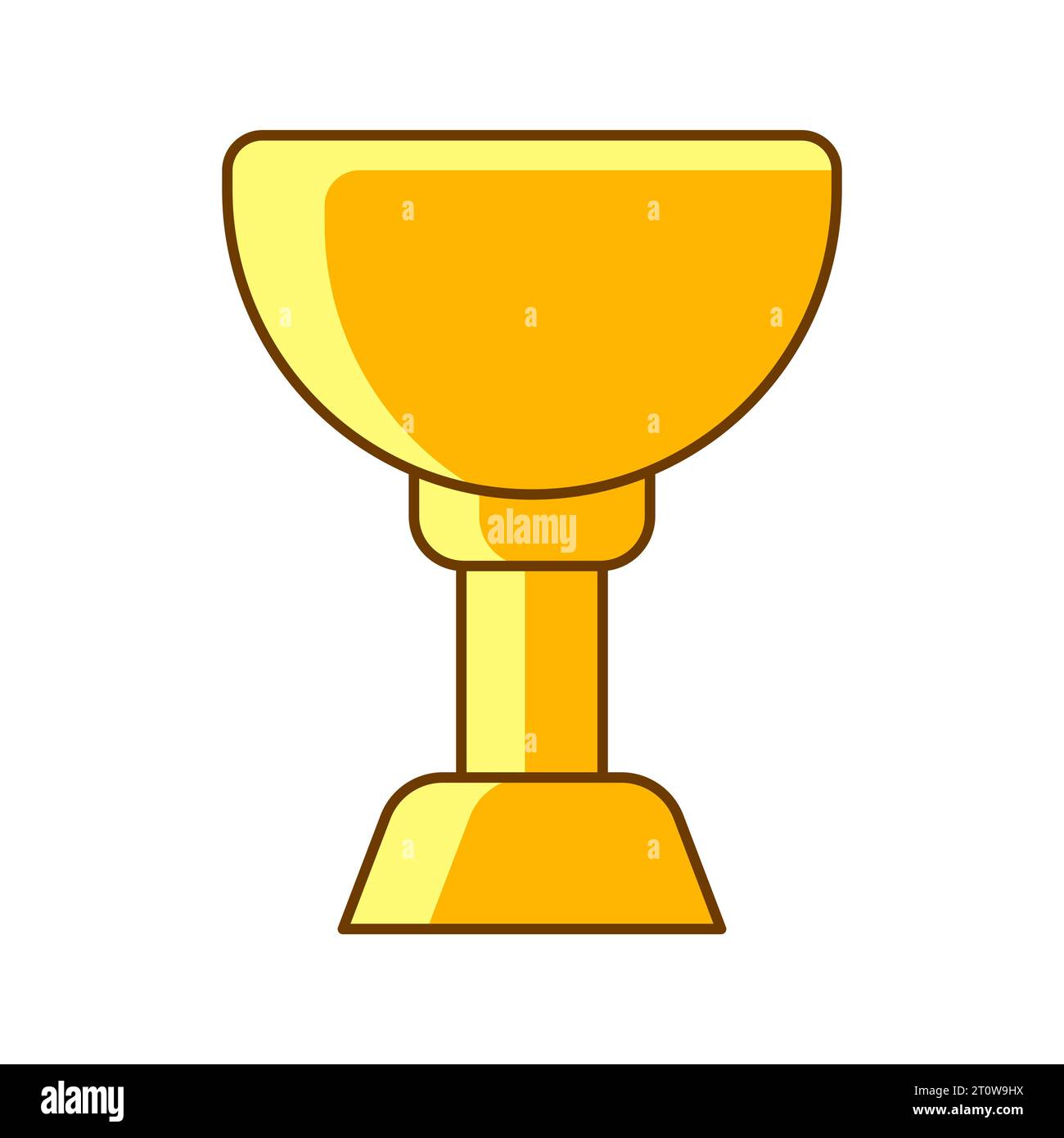 Gold cup icon. Illustration of award for sports or corporate ...