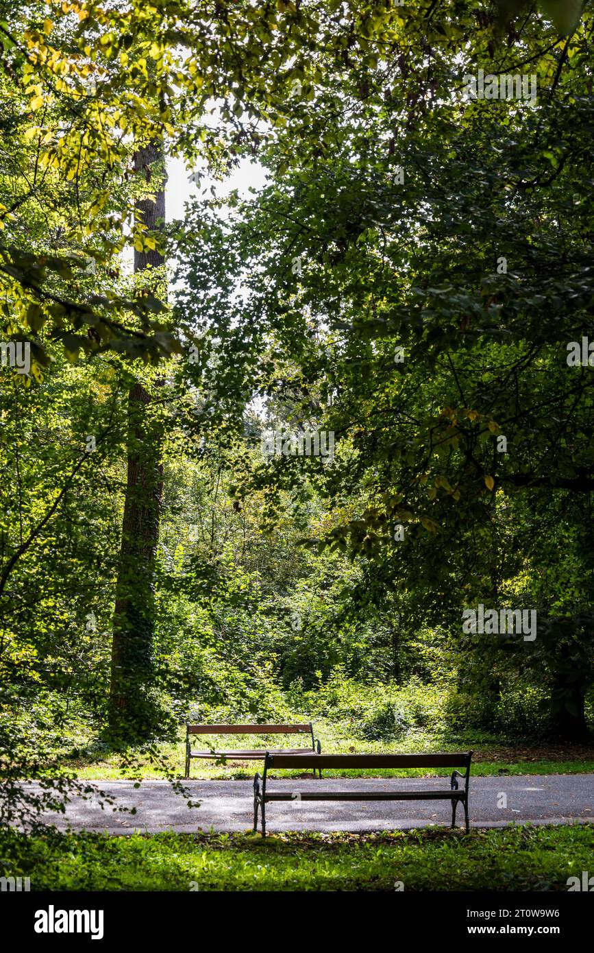 Central promenade - perivoj, Maksimir Park, the oldest public park ...