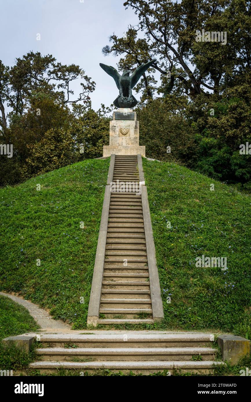 Mogila - a memorial mound created in the middle of the 20th century ...