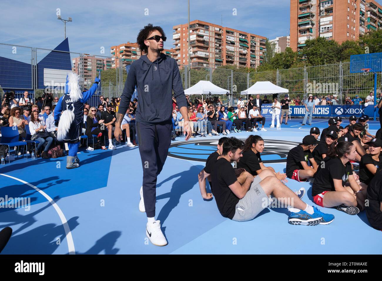 Dereck Lively II during his inauguration of the Dallas Mavericks ...
