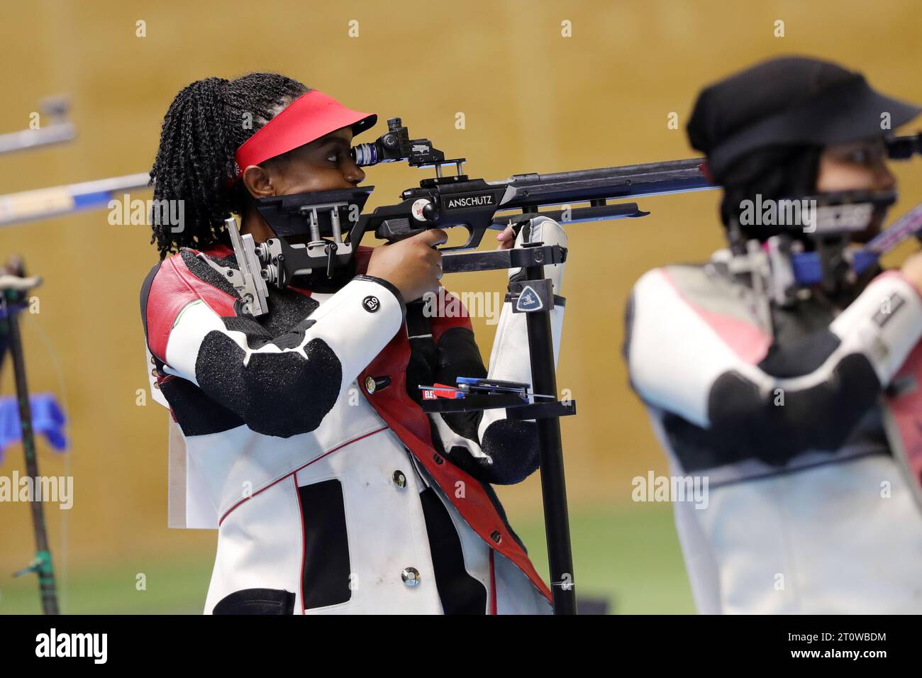 Cairo, Egypt. 8th Oct, 2023. Mburu Priscilla of Kenya competes during ...