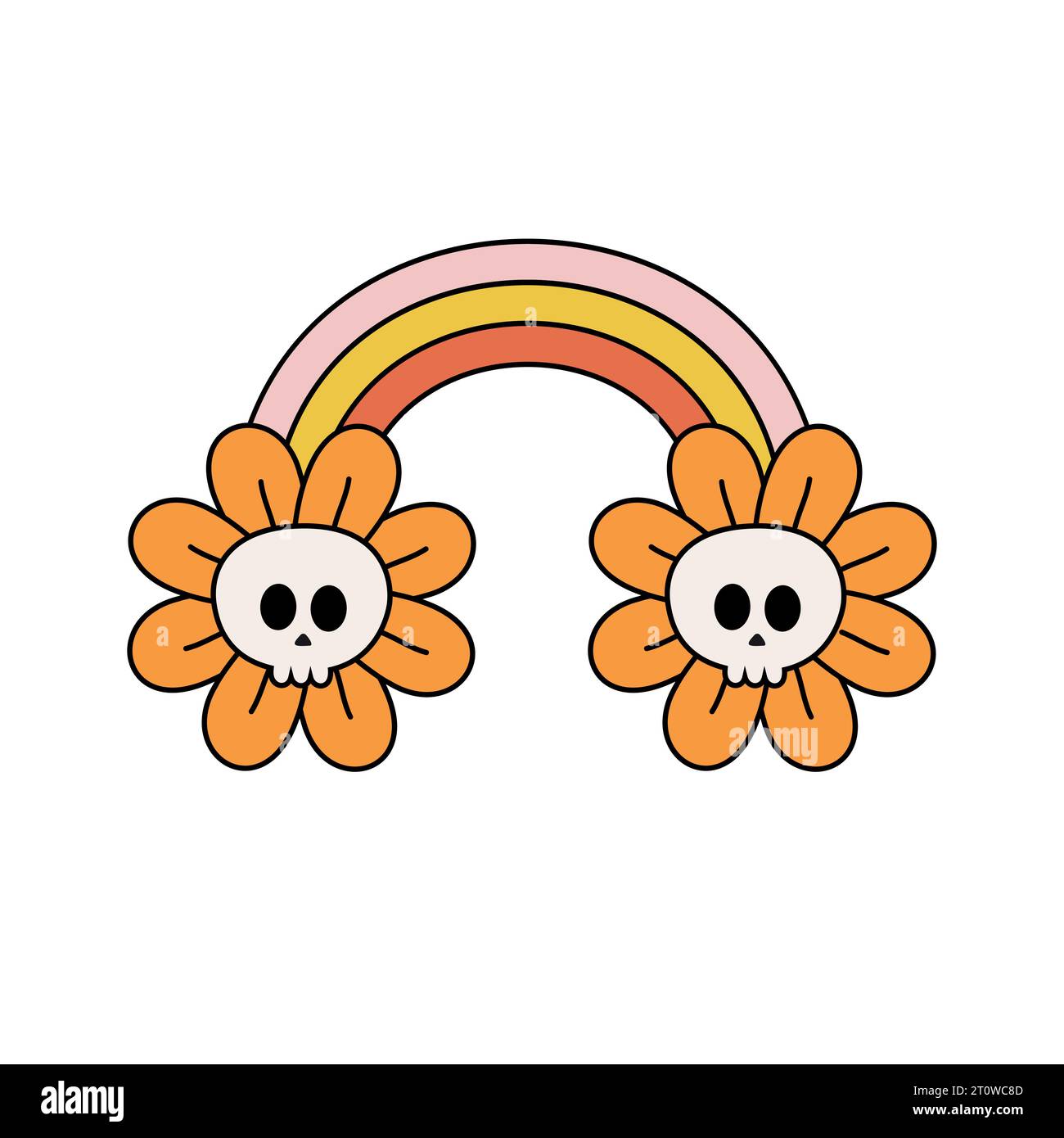 Rainbow skull hi-res stock photography and images - Alamy