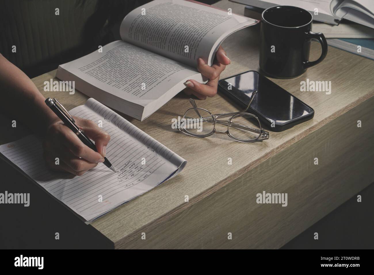 Girl writing diary hi-res stock photography and images - Alamy