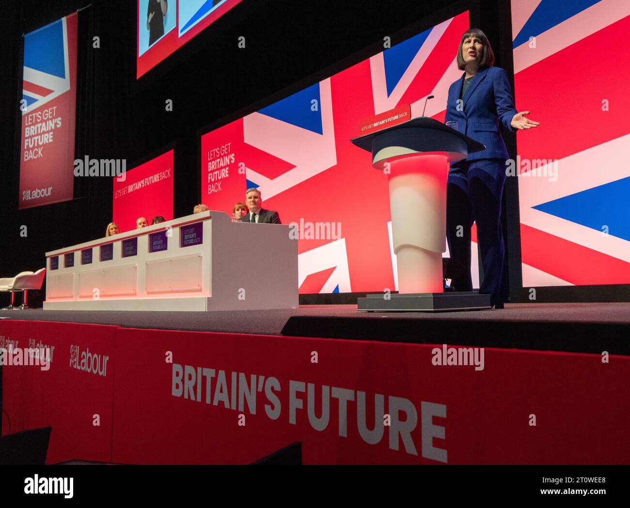 Rachel Reeves, (Shadow Chancellor of the Exchequer) receives applause ...