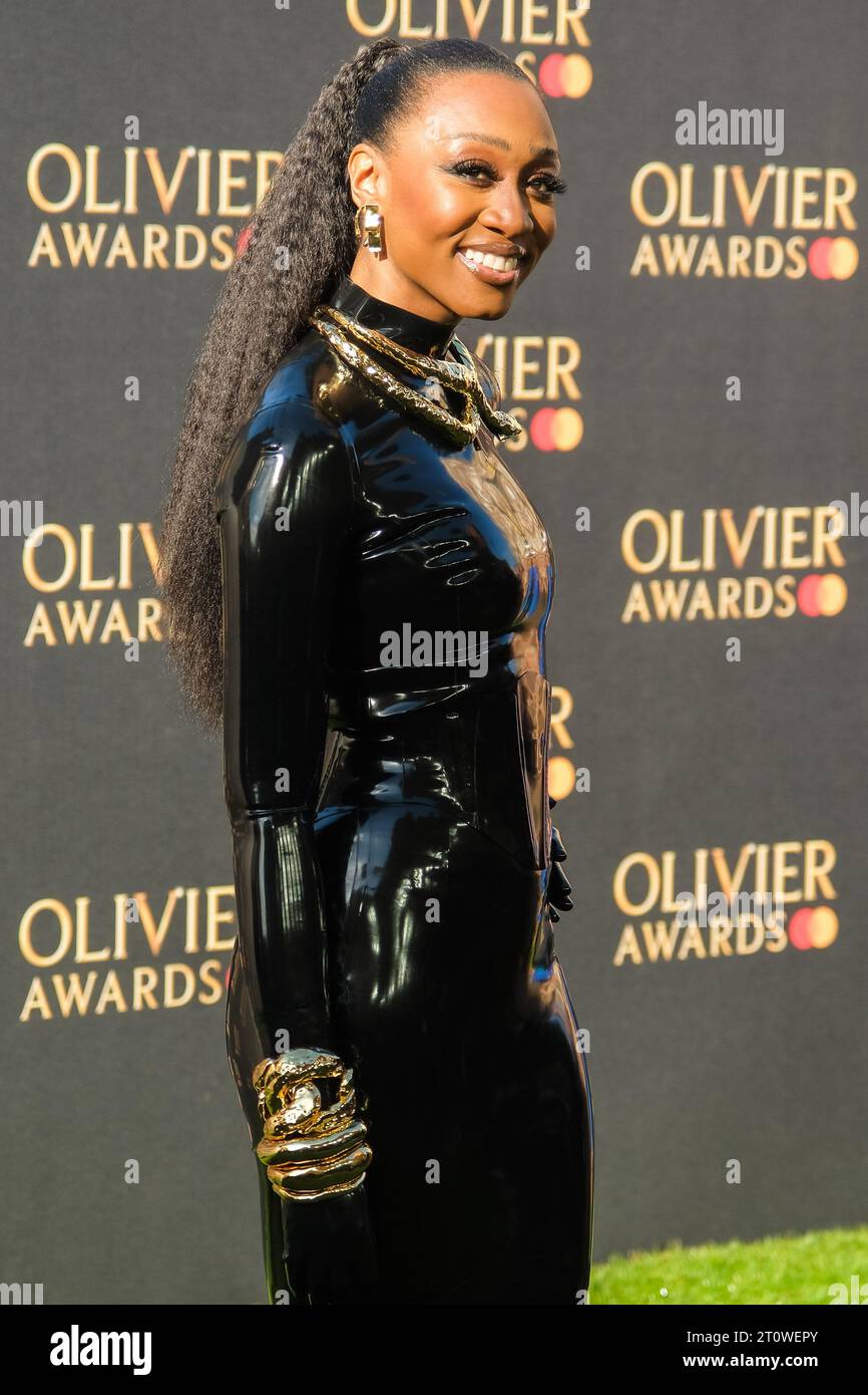 Beverley Knight photographed wearing a latex dress during the arrivals ...