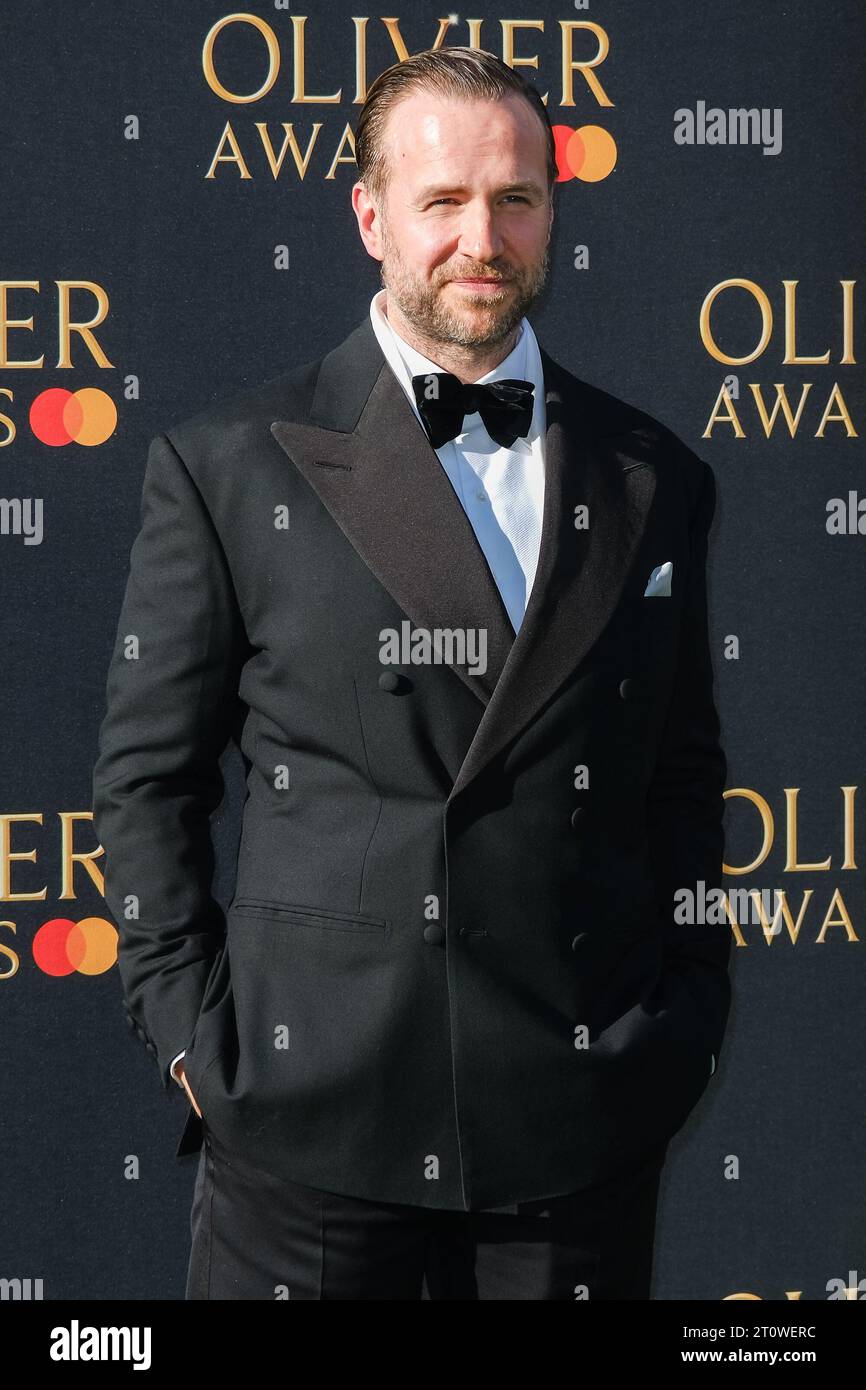Rafe Spall photographed during the arrivals for the Olivier Awards at ...