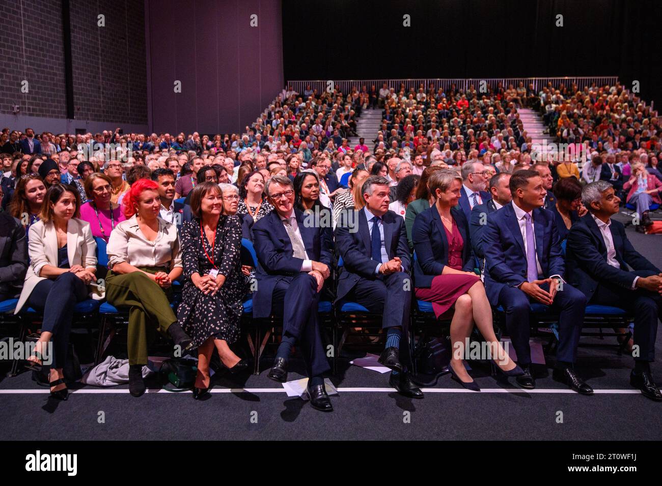London, UK. 9 October 2023. Labour party MPs, including (l-r) Liz ...