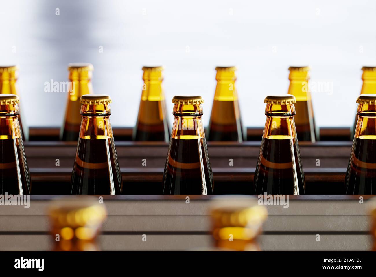 Bottles moving in production line hi-res stock photography and images ...