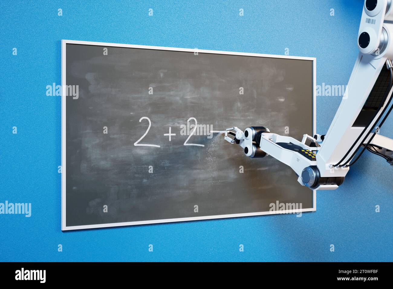 Artificial intelligence robot math hi-res stock photography and images ...