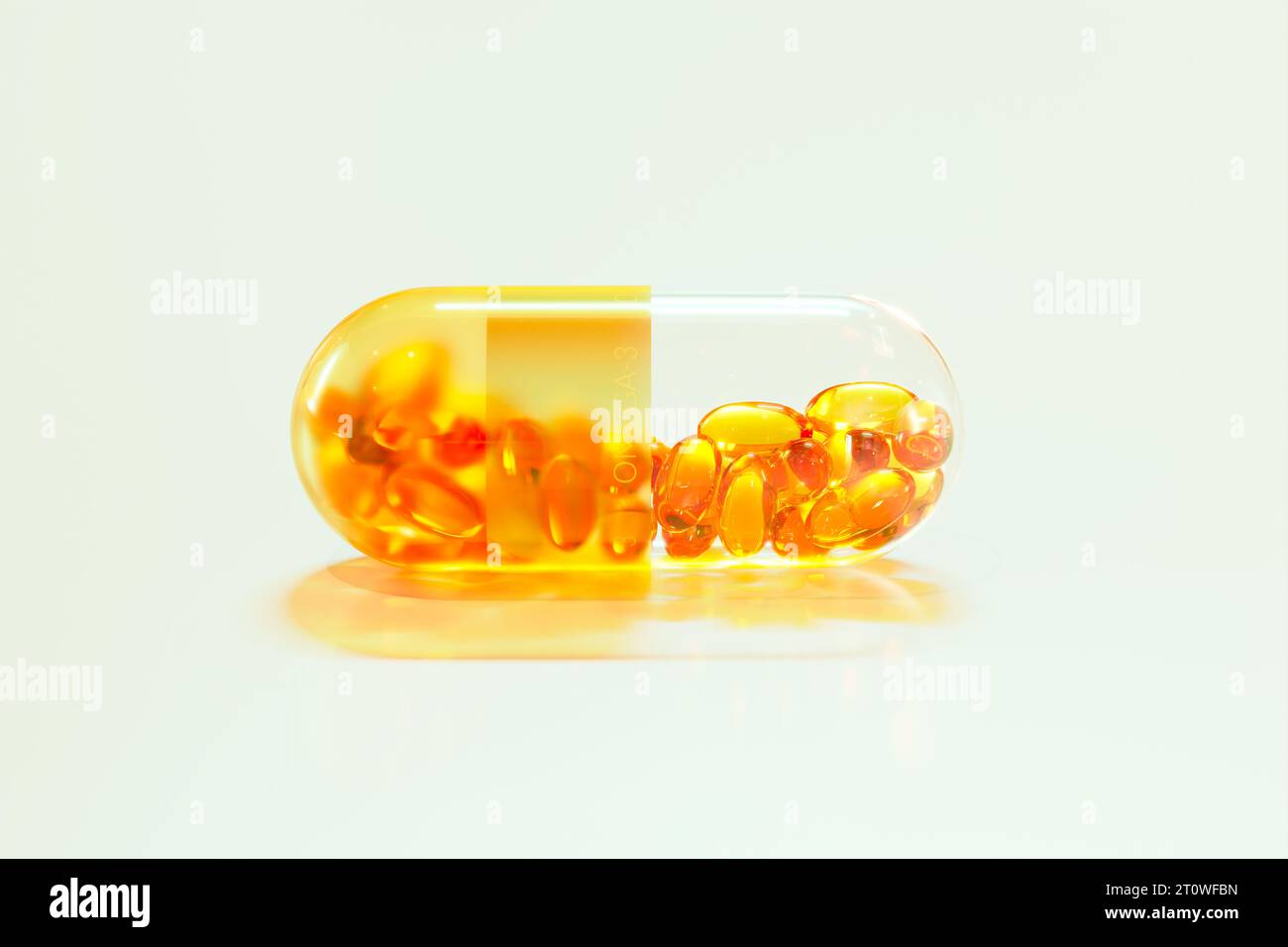 Big capsules fish oil hi-res stock photography and images - Alamy
