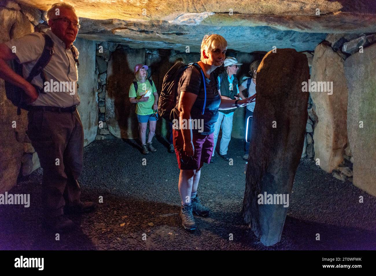 Guernsey, October 1st 2023: Le Dehus Dolmen ancient monument Stock ...