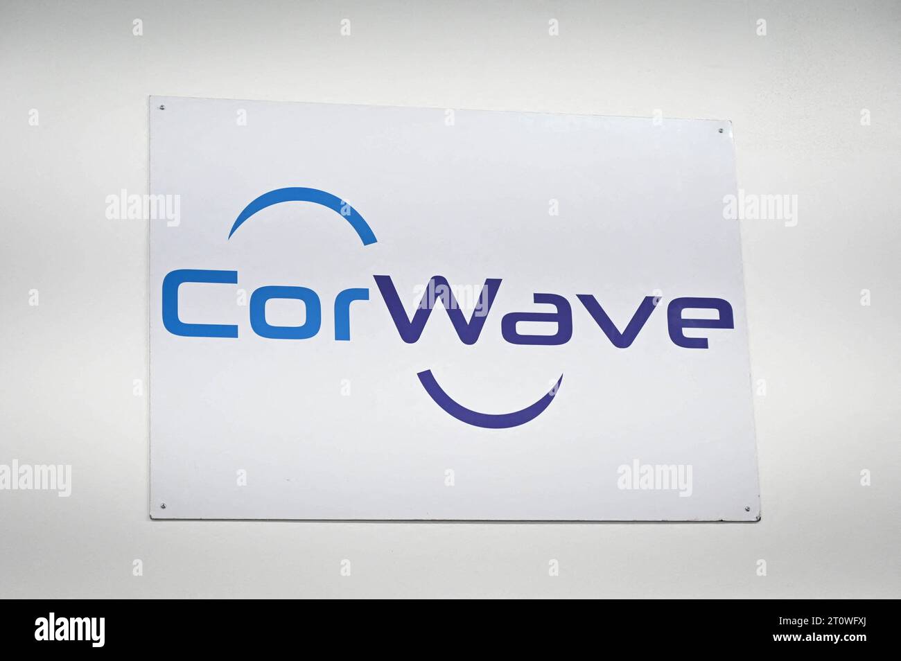 Clichy, France. 09th Oct, 2023. Illustration of Corwave's logo on ...