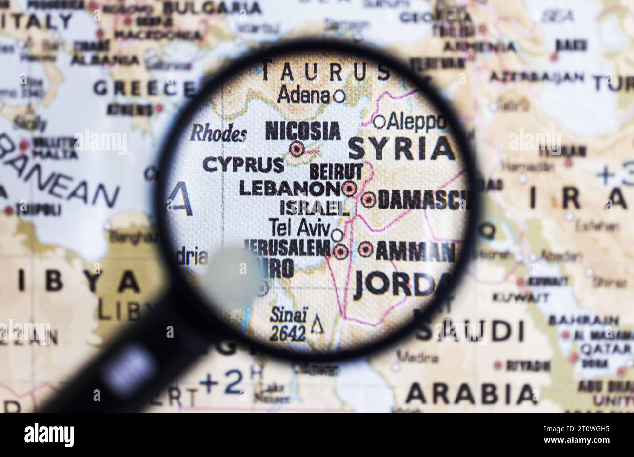 Palestina israel map hi-res stock photography and images - Alamy