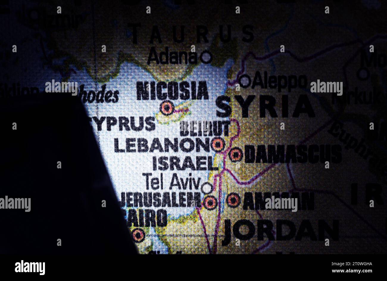 Palestina israel map hi-res stock photography and images - Alamy