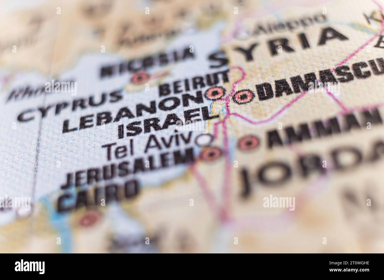 Palestina israel map hi-res stock photography and images - Alamy