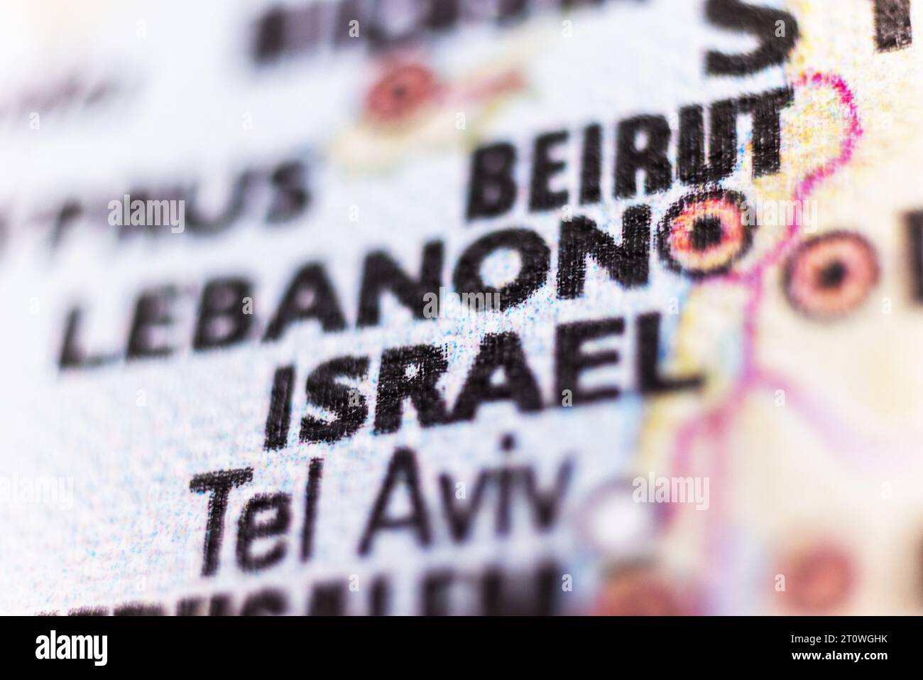Lebanon on map compared to israel