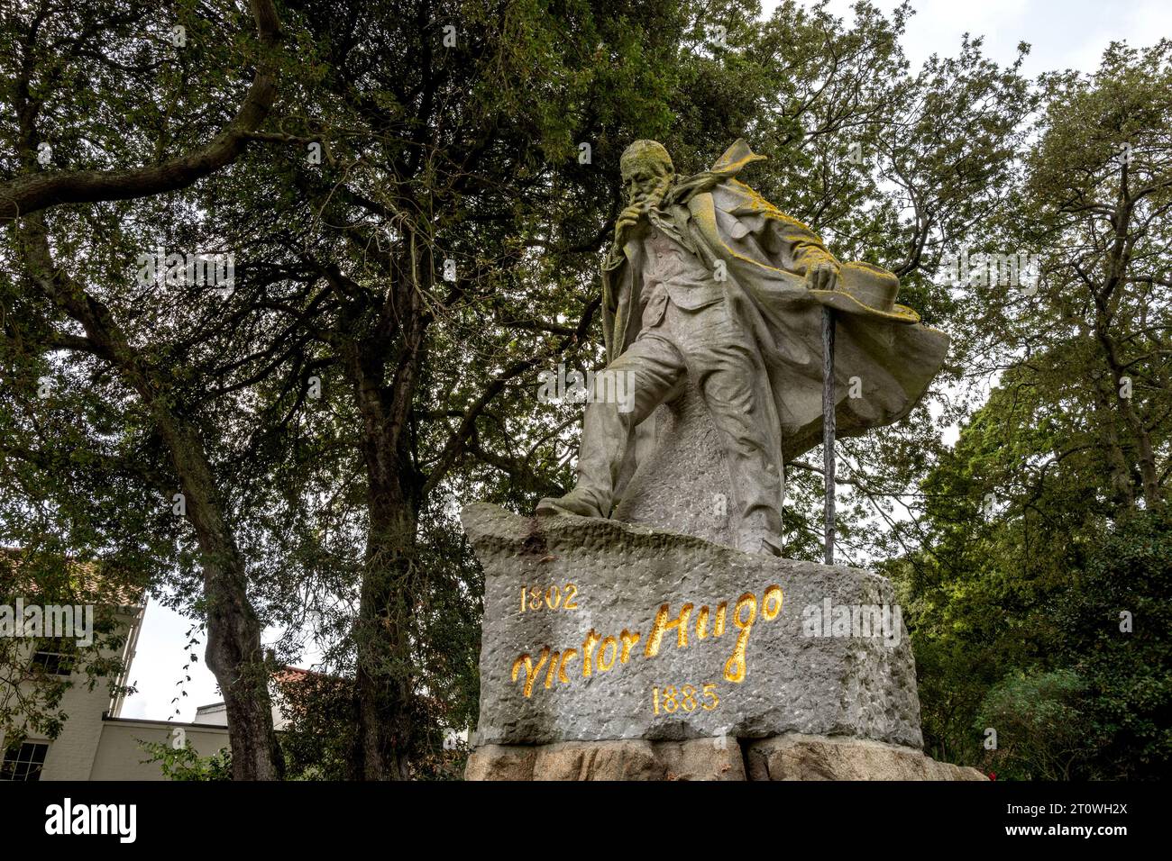 Guernsey, October 4th 2023: Victor Hugo statue Stock Photo - Alamy