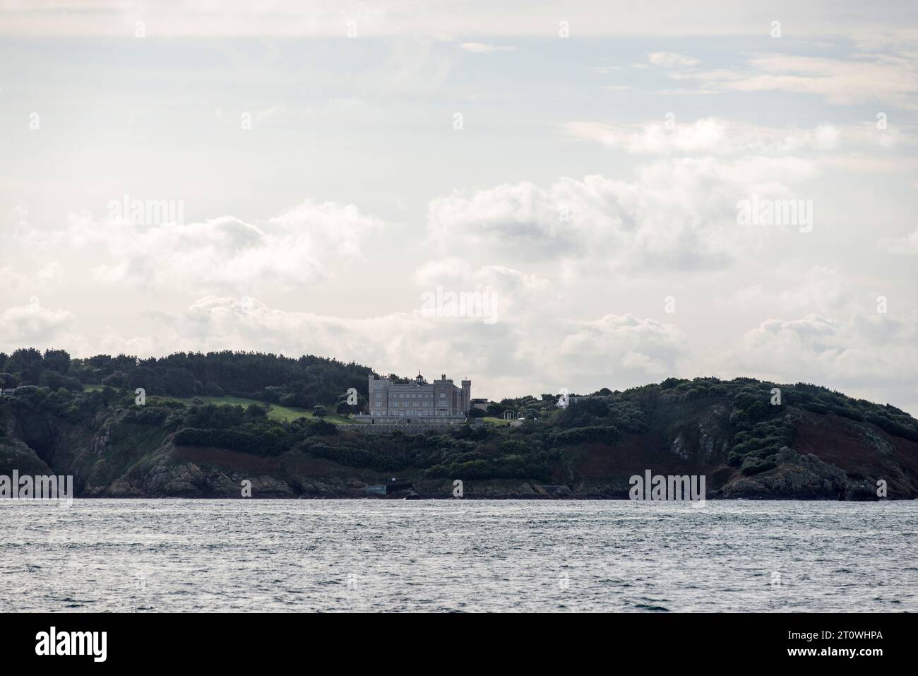 Guernsey, October 5th 2023: Brecqhou Island and Fort Brecqhou Stock ...