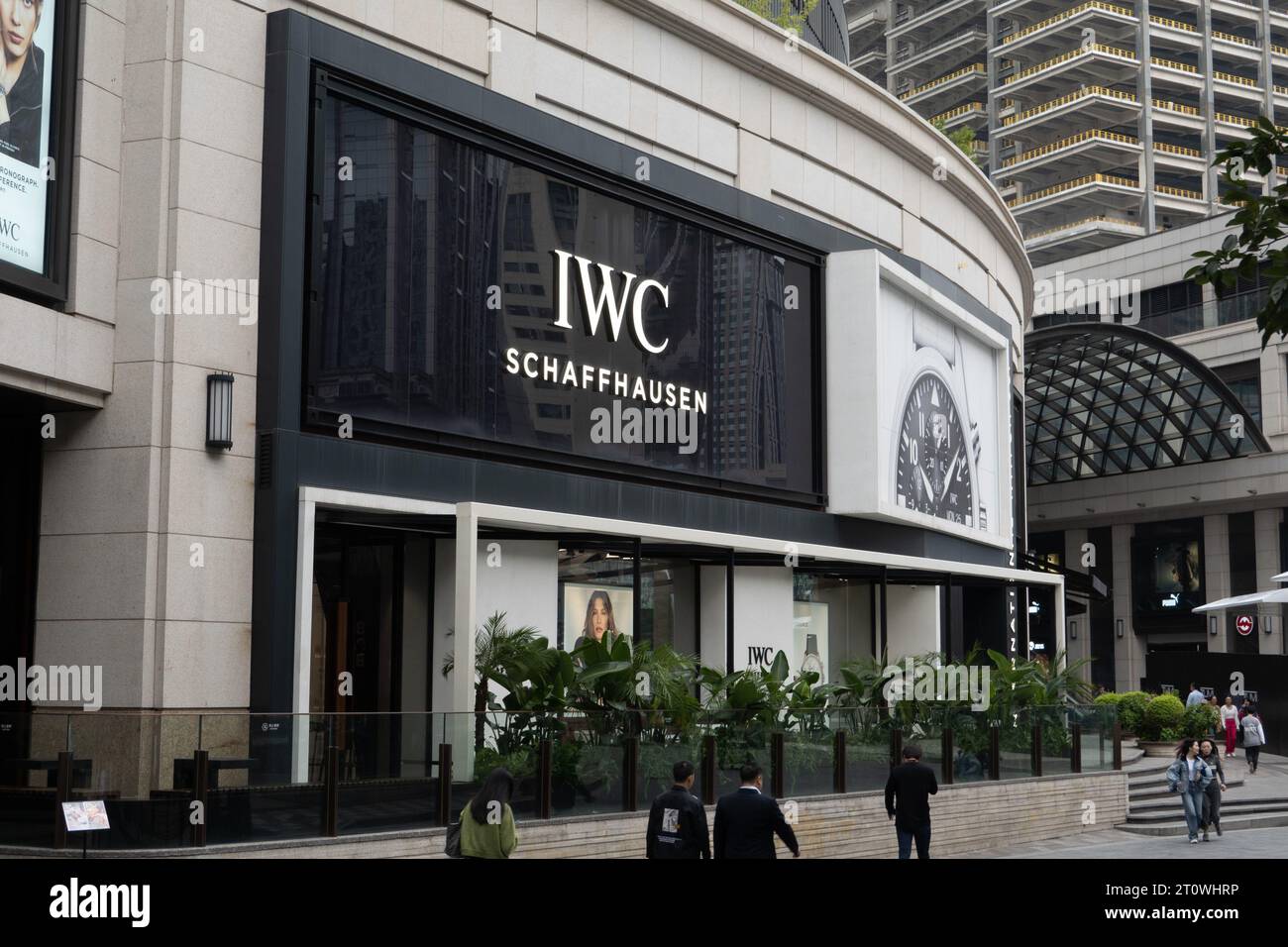 SHANGHAI, CHINA - OCTOBER 9, 2023 - IWC SCHAFFHAUSEN Watch flagship ...
