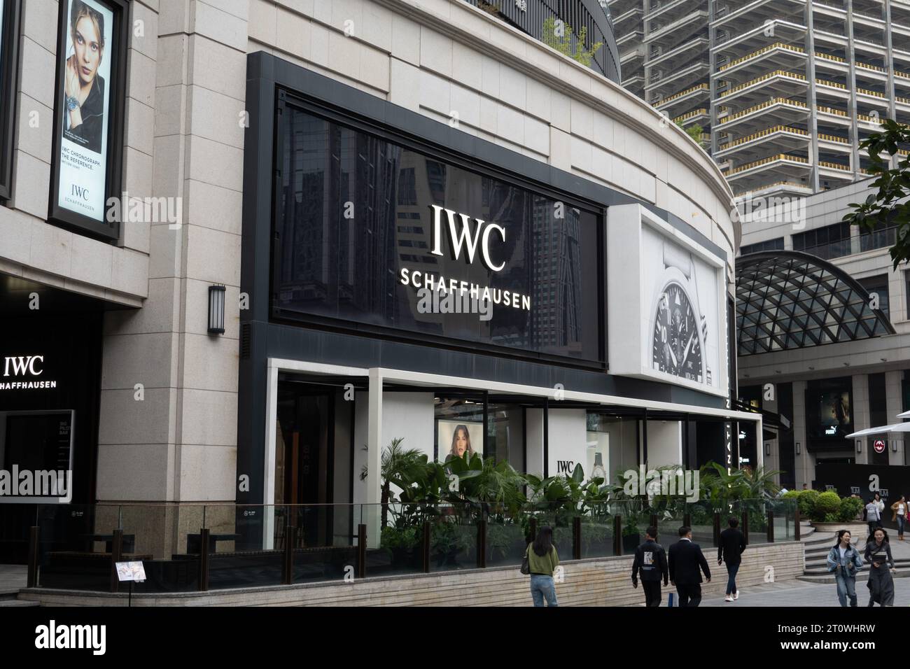SHANGHAI, CHINA - OCTOBER 9, 2023 - IWC SCHAFFHAUSEN Watch flagship ...