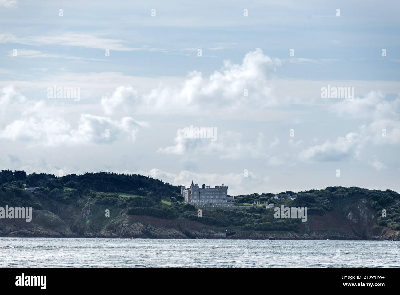 Guernsey, October 5th 2023: Brecqhou Island and Fort Brecqhou Stock ...