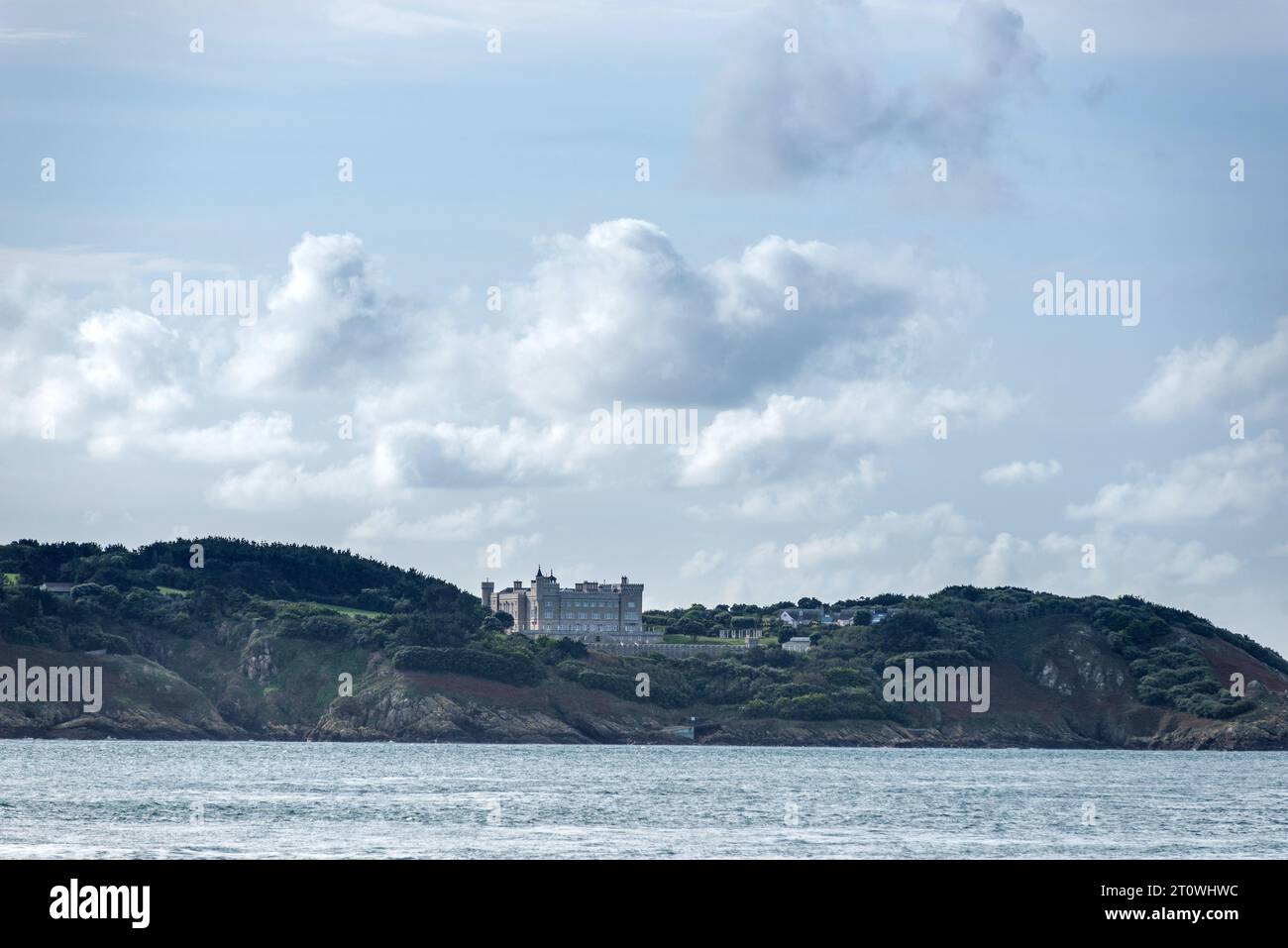 Guernsey, October 5th 2023: Brecqhou Island and Fort Brecqhou Stock ...