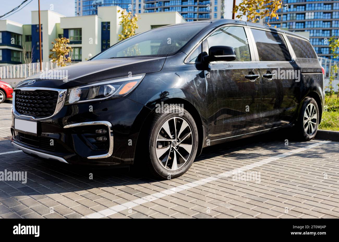 Minsk, Belarus, October, 2023 - Kia Sedona - family car. korean auto ...