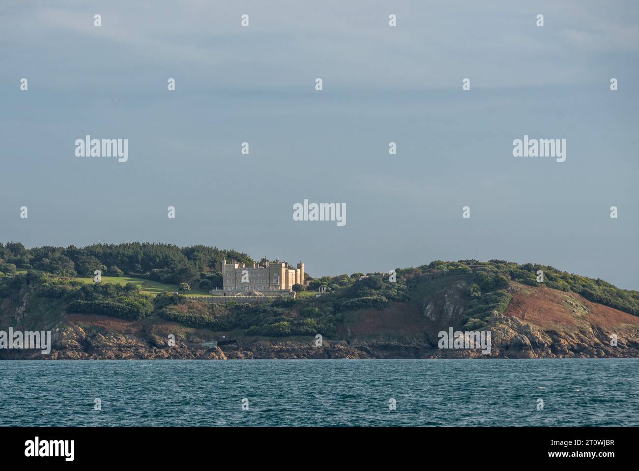 Guernsey, October 5th 2023: Brecqhou Island and Fort Brecqhou Stock ...