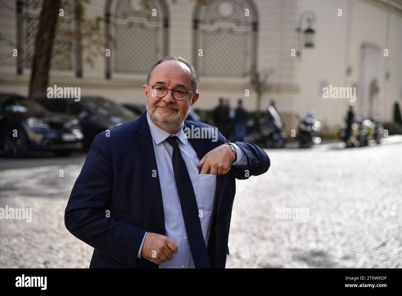 Paris, France. 09th Oct, 2023. President of the Fonds Social Juif ...