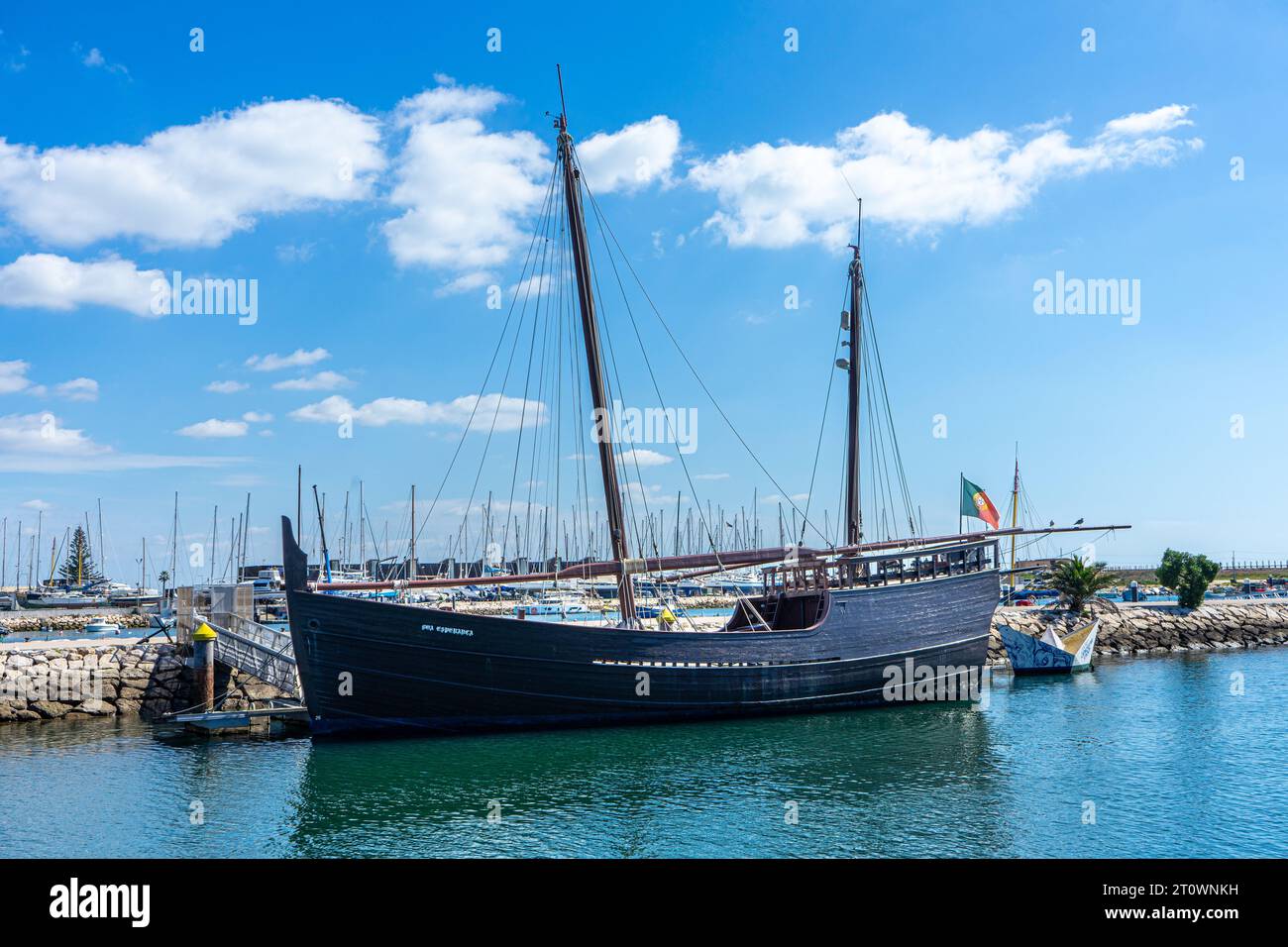 LAGOS, PORTUGAL - FERBUARY 28, 2023: Ships and boats in port in Lagos ...