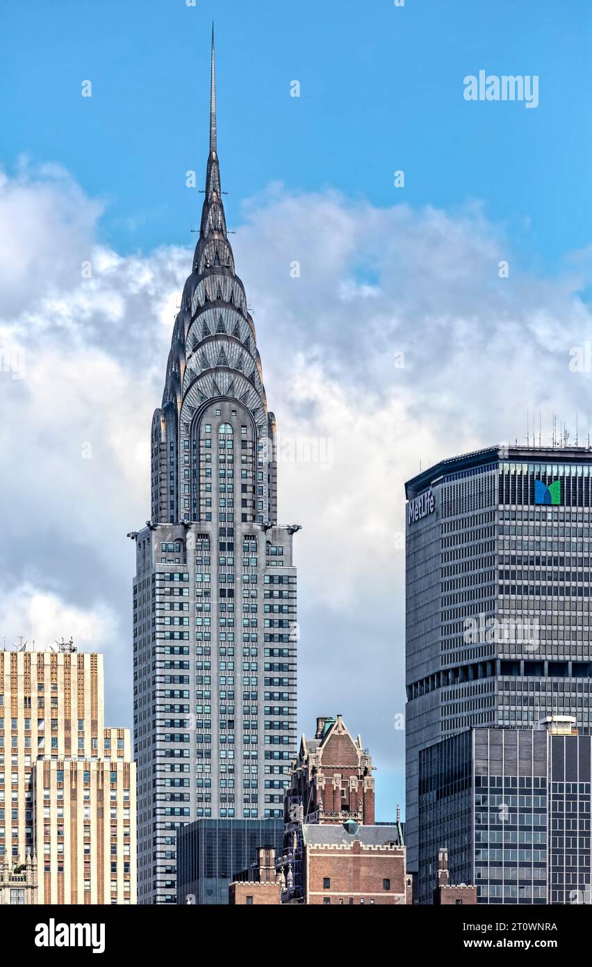 New York’s Art Deco icon Chrysler Building, photographed in 2018 before ...