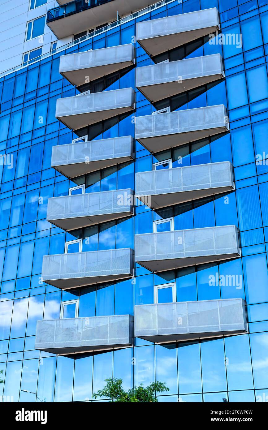 Murano condominiums: Sharp corners, stacked jutting balconies wrapped ...