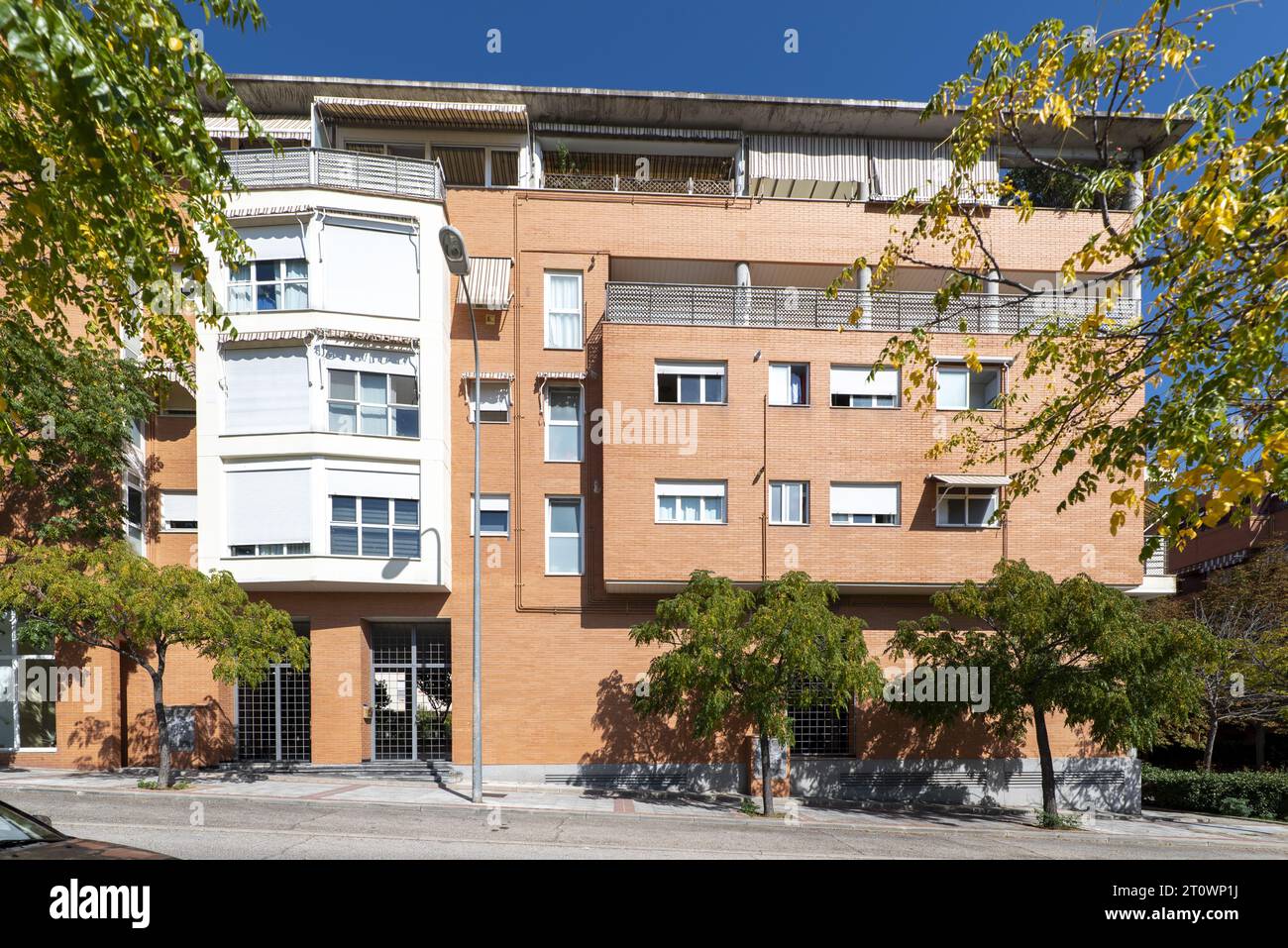 facade of a modern conventional residential residential building Stock ...