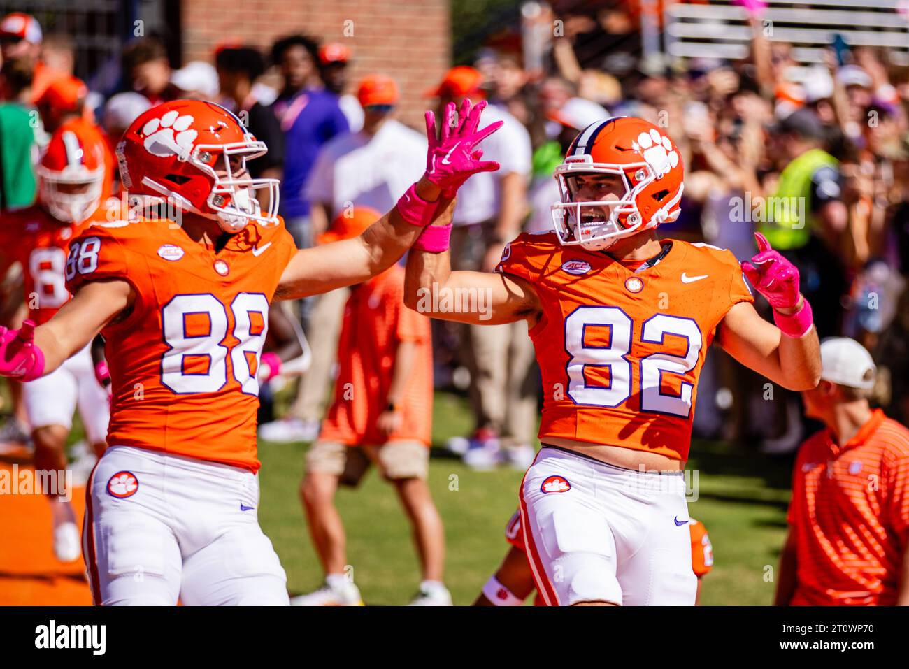 October 7, 2023: Clemson Tigers wide receiver Clay Swinney (88) and ...