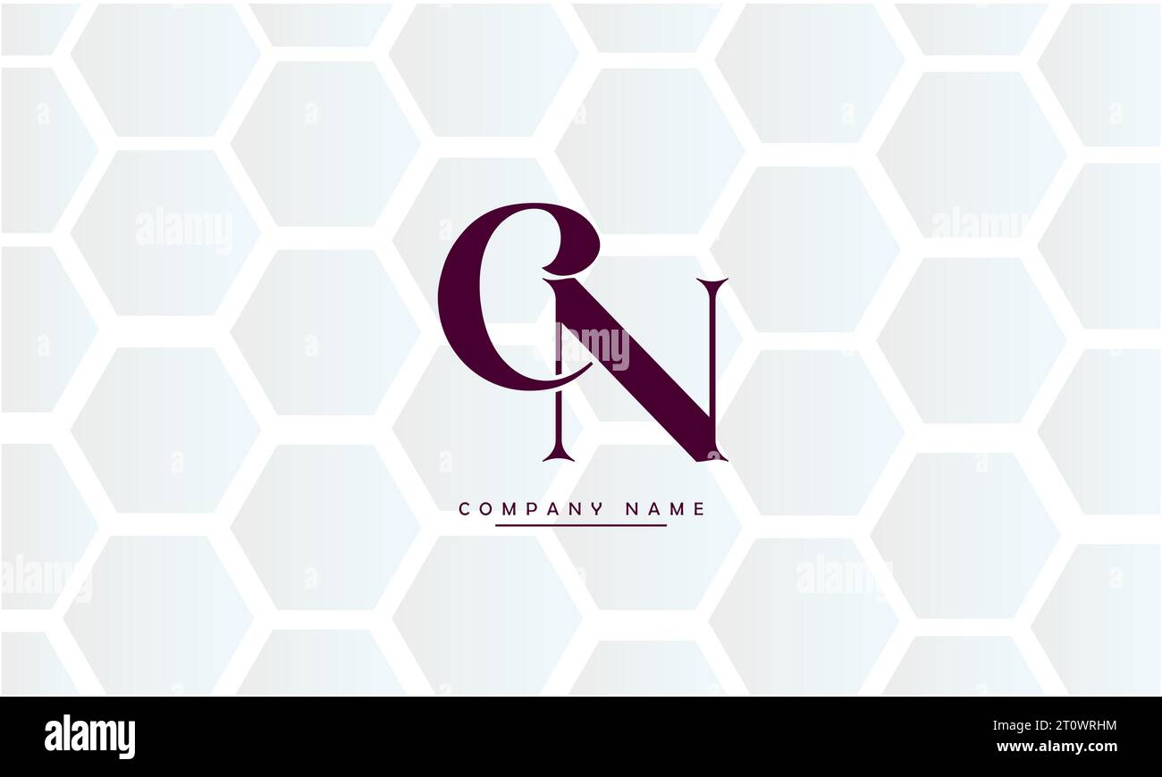 CN, NC Abstract Letters Logo Monogram Stock Vector Image & Art - Alamy