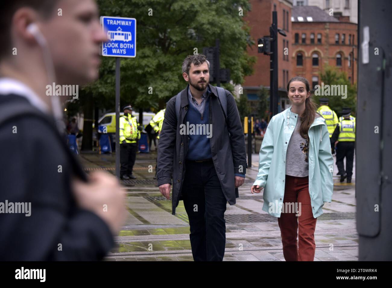 People in the vicinity of or approaching the Conservative Party ...