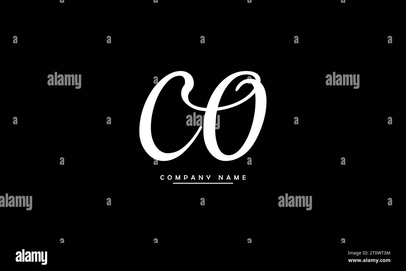 Co monogram Black and White Stock Photos & Images - Alamy