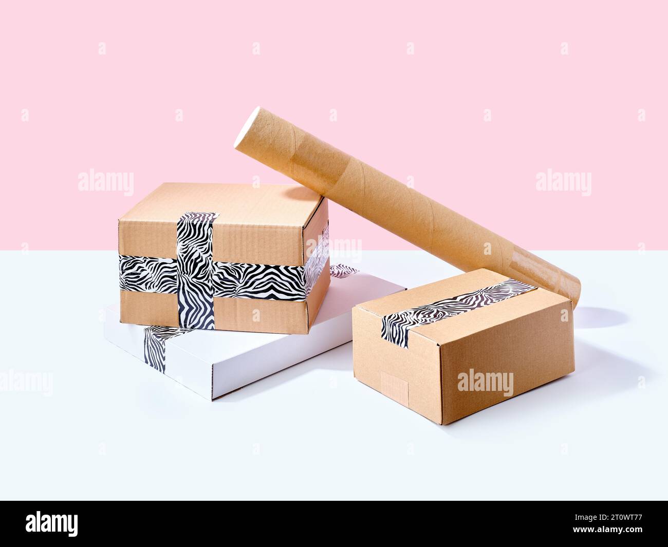 Different packaging parcels concept hi-res stock photography and images ...