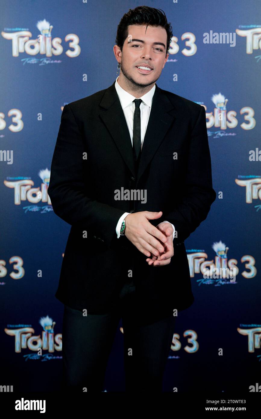 ROME, ITALY - 9TH OCTOBER 2023 - Stash attends the photocall of Trolls ...