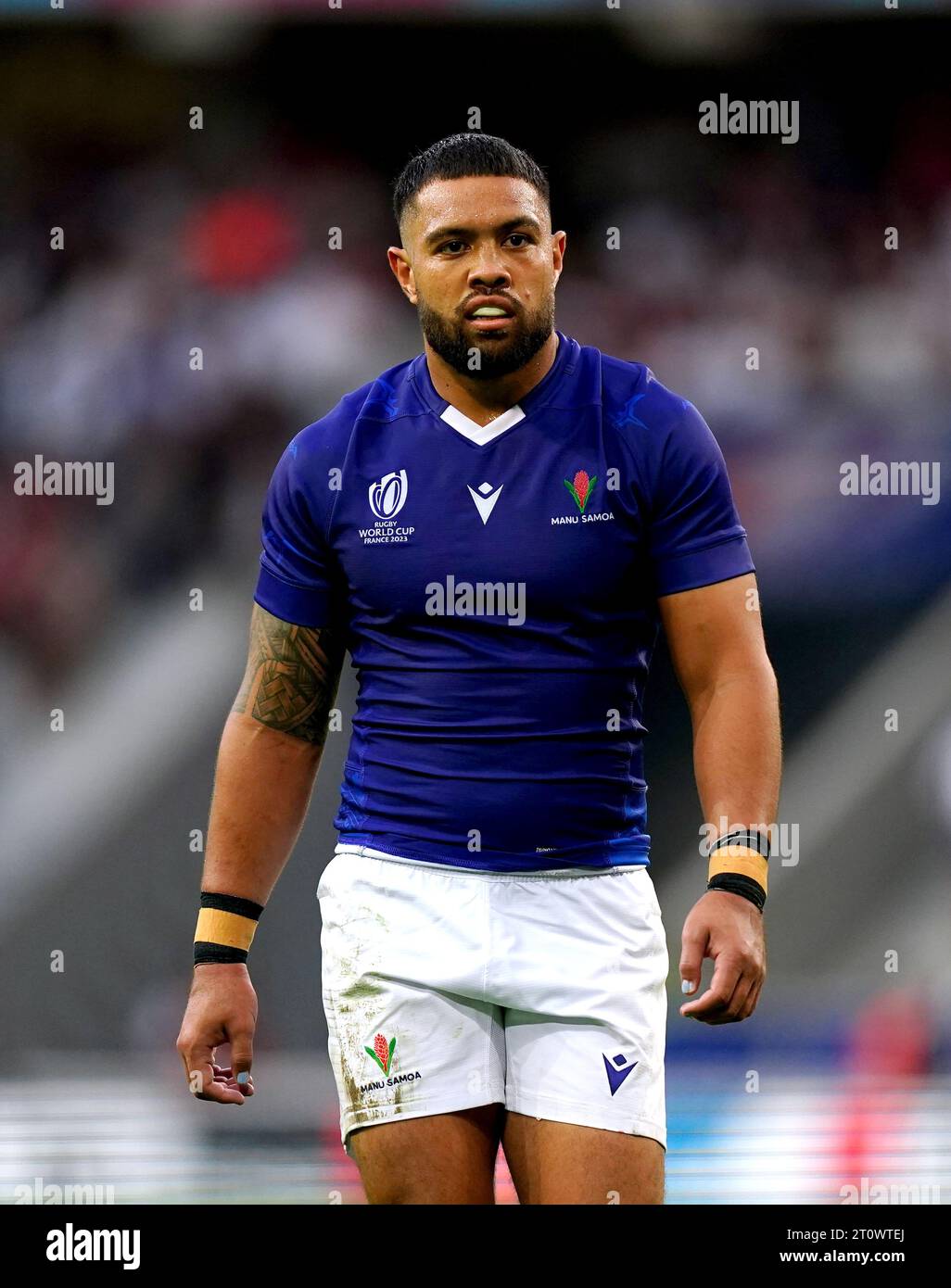 Samoa's Duncan Paia'aua during the Rugby World Cup 2023, Pool D match ...