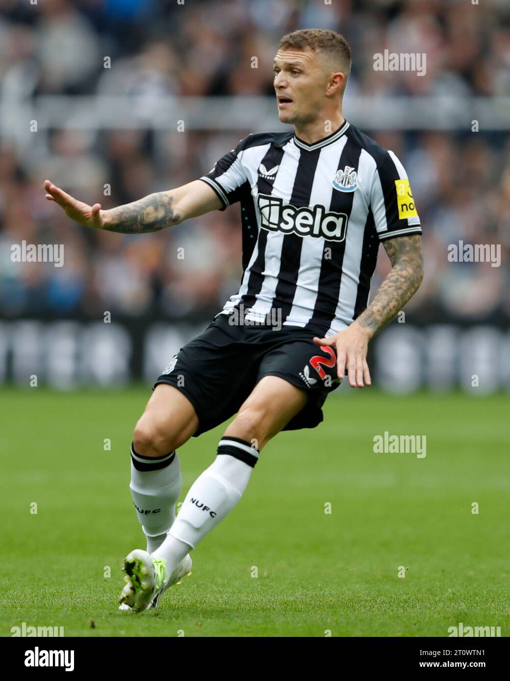 Newcastle United's Kieran Trippier reacts during the Premier League ... Newcastle United's Kieran Trippier reacts during the Premier League ...