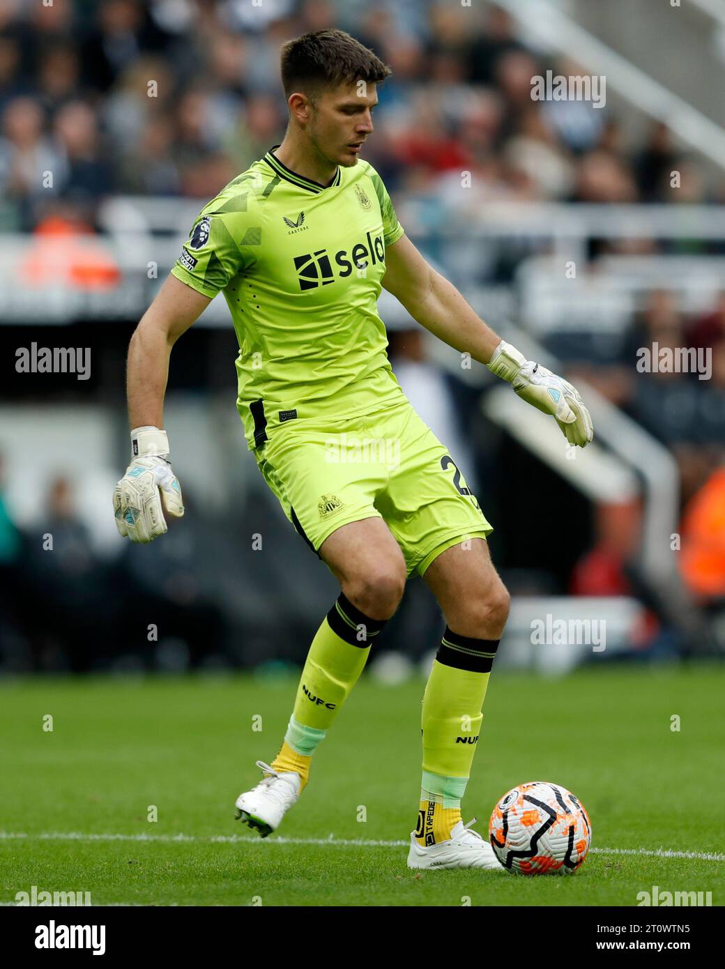 Newcastle United's Nick Pope in action during the Premier League match ...