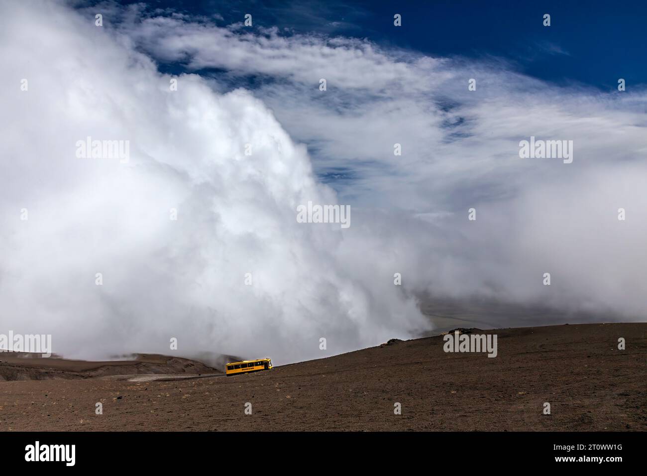 In the highlands south of Quito. In the area of Cotopaxi volcano (5 ...
